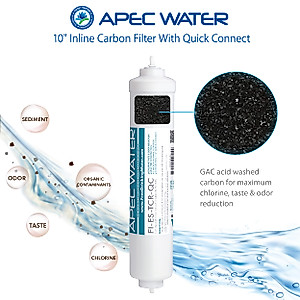 APEC Water Systems FILTER-MAX-ES75 75 GPD High Capacity Complete Replacement Filter Set For Essence Series Reverse Osmosis Water Filter System Stage 1-5