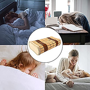 ikare Wooden Sauna Pillow - Bamboo Sauna Neck Rest, Sauna Accessories Headrest for Relaxing Home Gym Saunas Spa Spas Steam Rooms