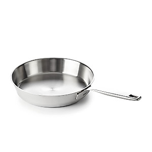 Beka Maestro Frying Pan 9.5" Skillet, Stainless Steel Pan with 5-Ply Construction, Oven Safe Skillet, Induction Compatible Cookware Fry Pan, Dishwasher Safe Omelette Pan, Electric Frying Pan