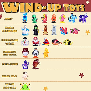 Wind Up Toys - 25pcs Wind-up Animals Toys Flipping Walking Jumping Clockwork Bulk Toys for Kids Birthday Gift Party Favors, Games Toys Kids Prizes,Treasure Box Toys,Prize Box