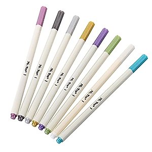 Mr. Pen- Metallic Markers, 8 Pcs, Assorted Colors, Metallic Markers Fine Tip, Metallic Pens, Metallic Markers for Black Paper, Metallic Paint Pens, Metallic Marker Pens, Markers for Scrapbooking.