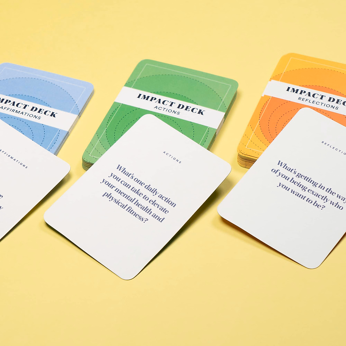 BestSelf Impact Deck - 20 Reflection & 20 Action Cards to Grow in Courage Over Comfort with 10 Affirmation Cards for Motivation