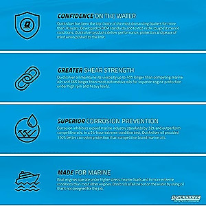 Quicksilver DFI 2-stroke Marine Oil, 1 Gallon