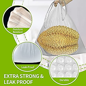 Charmount 13 Gallon Strong Tall Kitchen Drawstring Trash Bags,0.98 Mil Unscented Garbage Bags - 45 Count …