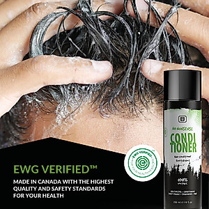 NO NONSENSE Conditioner 2-Pack (2x 8 Fl Oz) - EWG VERIFIED ™ - Organic - All Natural | Cruelty Free | Vegan. Free of harsh ingredients such as parabens and sulfates.