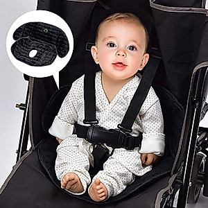 Anmas Home Piddle pad Car Seat Protector - Car Seat Saver Stroller Potty Pad, Baby Car Seat Cover, Car Seat Waterproof Liner for Potty Training Prevent Dipper Leaking 20x15 inch Black 2PCS(Black+gray）