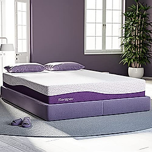 Sersper 12 Inch Bamboo Charcoal Cooling Gel Memory Foam Full Mattress -Medium Plush - with Moisture Wicking Cover and Edge Support for Motion Isolating - Made in North America