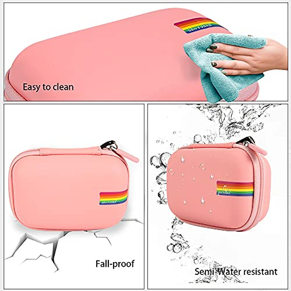 Leayjeen Kids Camera Case Compatible with Goopow/CIMELR/GKTZ/Xinbeiya/ArtCWK/Gofunly and More Toys Digital Camera & Video Camera and Accessories (Case Only)