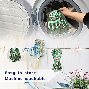 Schwer Gardening Gloves for Women,Rose Pruning Gloves with Forearm Protection,Breathable and Comfortable Thorn Proof Garden Glove with Touch Screen for Yard & Outdoor Work(Large 1 pair)