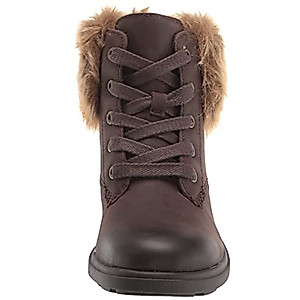 UGG Women's Harrison LACE Tipped Fashion Boot, Stout Leather, 7