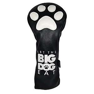 Let The Big Dog Eat (Black) Embroidered Headcover - Driver