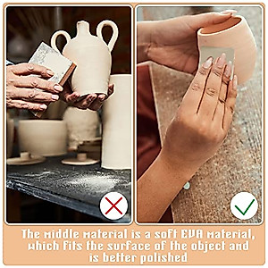 30 Pieces 2 x 2 Inch Sanding Pads Padded Sanding Pads Polishing Soft Mess Pen Sanding Kit Double-sided Grits for Plastic Sanding Acrylic Materials