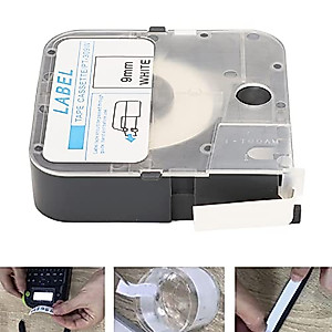 Label Maker Tape, 8m X 9mm Self Adhesive Label Tape for MAX LM380E LM390A LM37