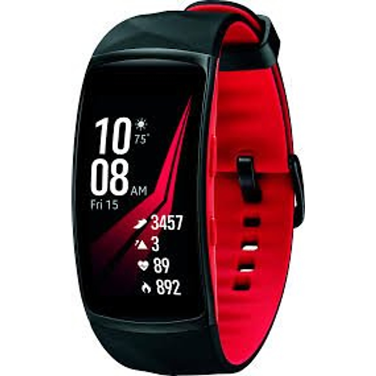 SAMSUNG Gear Fit2 Pro Fitness Smartwatch (Small) - Red (Renewed)