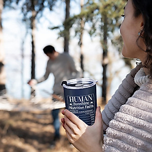 Shqiueos Coworker Christmas Gifts Human Sunshine Tumbler Cup 20 Oz, Thank You Gifts for Women Men, Appreciation Gifts for Teacher Doctor Nurses Employee Principal Boss Retirement Birthday Gifts