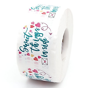 Muminglong 1.5 Inch Sweet Things in Side Sticker,Thank You Sticker, Small Business, Handmade Sticker,Packaging Sticker, 500 PCS