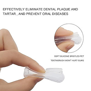 TailGurus 6 Units Pack Pet Finger Toothbrush for Dogs & Cats, Extra Soft Silicone Bristles Professional Dog Toothbrush & Cat Toothbrush, Easy Teeth Cleaning for Dog Dental Hygiene