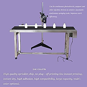 PEKOKO 50.8mm Handheld Inkjet Printer QR Code Printer with Color Touch Screen Coding & Marking Machine for Plastic Bag,Carton Box,Pipe,Tube,Eggs,Foam,Metal, Porcelain, Wood, Building Materials