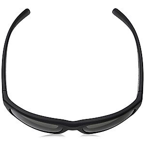 Native Eyewear Ashdown Rectangular Sunglasses, Matte Black/Grey Polarized, 58 mm