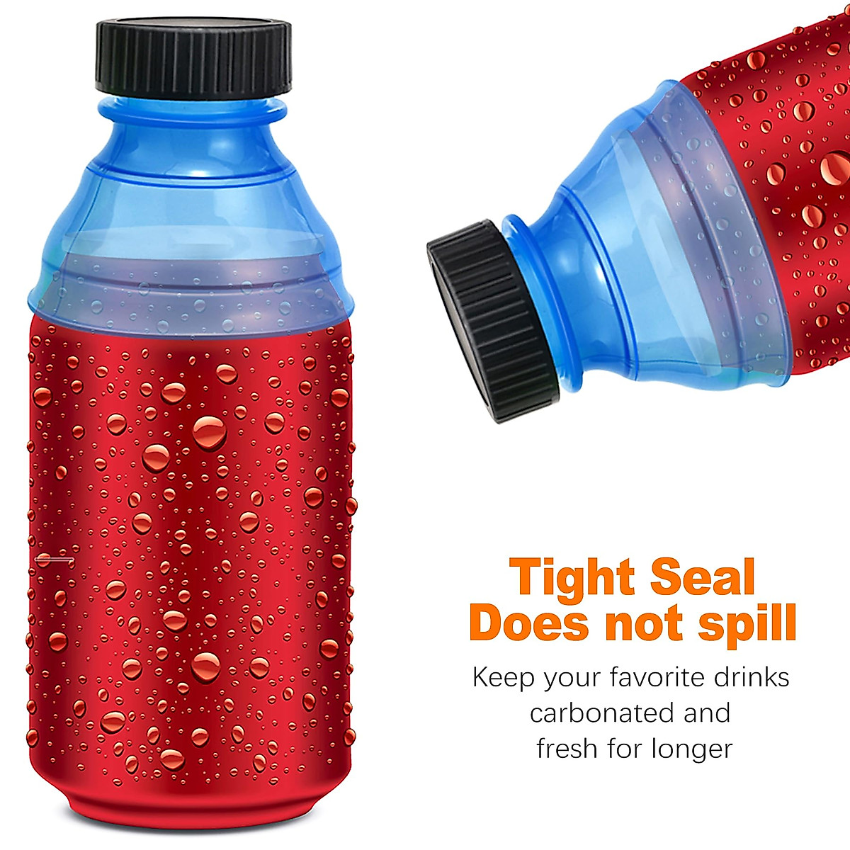 CoguZed 12 Packs Soda Can Lids and Covers - Spill-proof Soda Can Lid for Beer, Juice, Energy Drinks - BPA-free Reusable Can Lids Soda Accessories for Picnic and Beach Parties