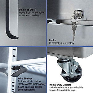 US INC. 3-Door Glass Upright Commercial Refrigerator | UST-72RG