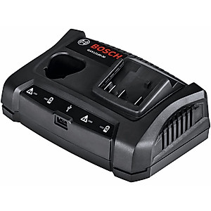 BOSCH GAX1218V-30 18V/12V Dual-Bay Battery Charger,Black