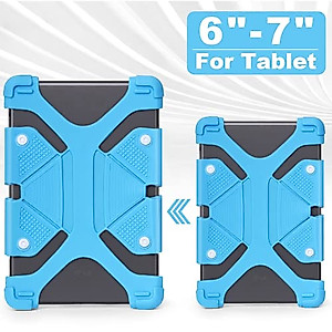 Universal 7 inch Tablet Case, Silicone Protective Cover 6"-7" for Amazon Kindle Fire HD (2013)