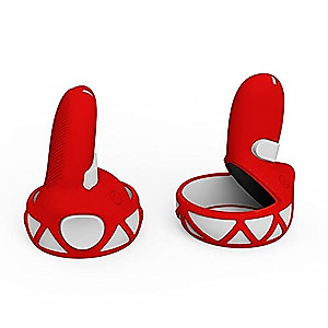 Controller Grip with Halo Protection for Oculus Quest 2 Red