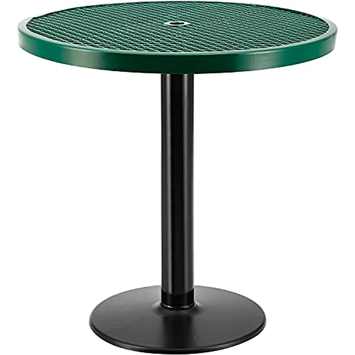 Global Industrial 36" Round Outdoor Counter Height Table with Pedestal Base, 36" H, Green
