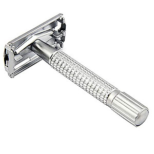 Old Fashion Double Edge Razor and 12 Stainless Razor Blade Ultimate Shaving Experience
