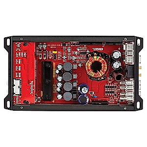 DS18 CANDY-X4B Amplifier in Black - Class D, 4 Channels, 1600 Watts Max, Digital, 2/4 Ohm - Don't Sacrifice Space for Power - Compact Mini Ampflier for Speakers in Car Audio System