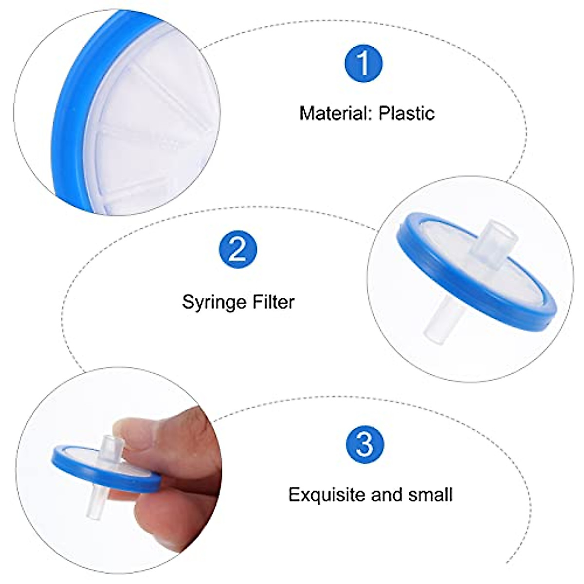 10pcs Filter Sample Injection Injection Supplies Needles Strainer Injector Pinhead Hydroponics Supplies Filtration Tool Dispensing Needle Disposable Plastic