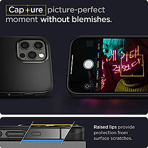 Spigen for iPhone 12 Pro Case, Thin Fit Case for iPhone 12 & 12 Pro - Matte Black