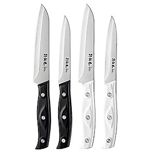 4PCS Paring Knife - 4/4.5 inch Fruit and Vegetable Paring Knives - Ultra Sharp Kitchen Knife - Peeling Knives - German Stainless Steel-ABS Handle