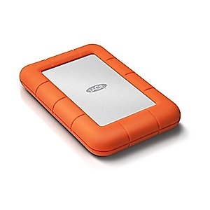 LaCie Rugged Mini 1TB USB 3.0 Portable External Hard Drive - Shock, Dust and Rain Resistant for Mac and PC