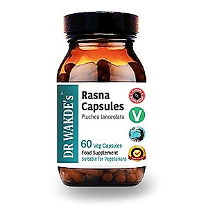 DR WAKDE'S Rasna Capsules (Pluchea lanceolata, 60 Veg Caps, Plant-Based Supplement, Ayurvedic Herb, All Natural, Vegan)