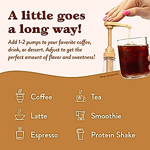 Jordan's Skinny Syrups Sugar Free Coffee Syrup, Vanilla Flavor Drink Mix, Zero Calorie Flavoring for Chai Latte, Protein Shake, Food and More, Gluten Free, Keto Friendly, 25.4 Fl Oz, (Pack of 6)