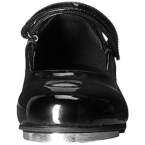 Leo Baby-Girl's Rhythm TAP Dance Shoe, Black, 7 Medium US Toddler
