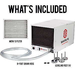 Santa Fe Compact70 Dehumidifier for Crawl Space and Basements to Remove Moisture 6-Year Warranty