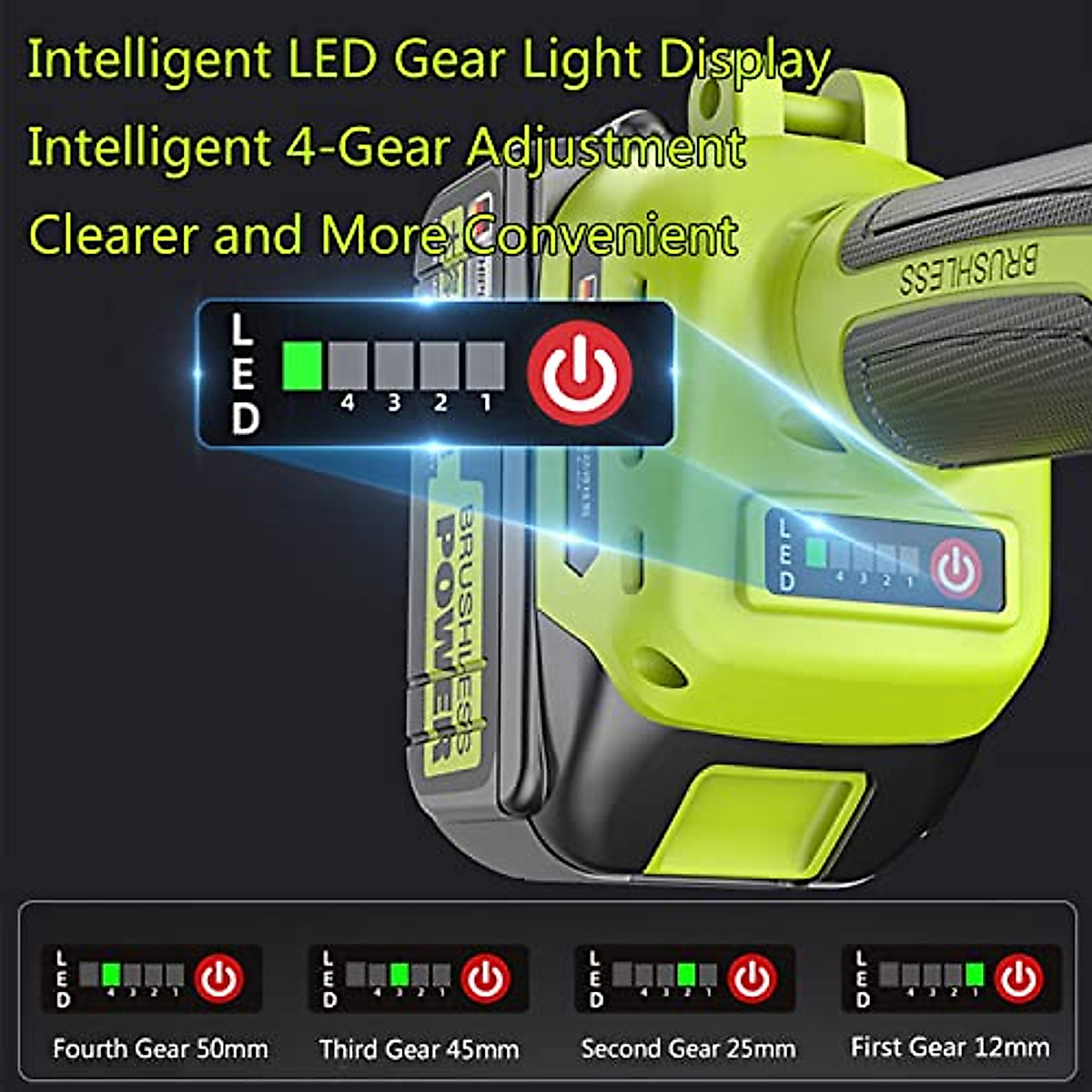 CUPLES 50mm/1.96" Electric Pruning Shears, Cordless Rechargeable Garden Tree Branch Pruner, 2 Lithium Battery, 2 Blades Portable Pruning Shears 7-8 Working Hours