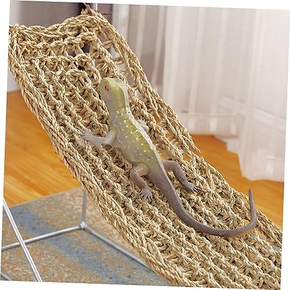 NOLITOY 4 Pcs Climbing Pet Hammock Lizard Hanging Beds Lizards Hammocks Bearded Dragon Tank Accessories Reptile Lizard Lounger Pet Seagrass Cushions Reptile Hammock Reptile Lizard Hammocks