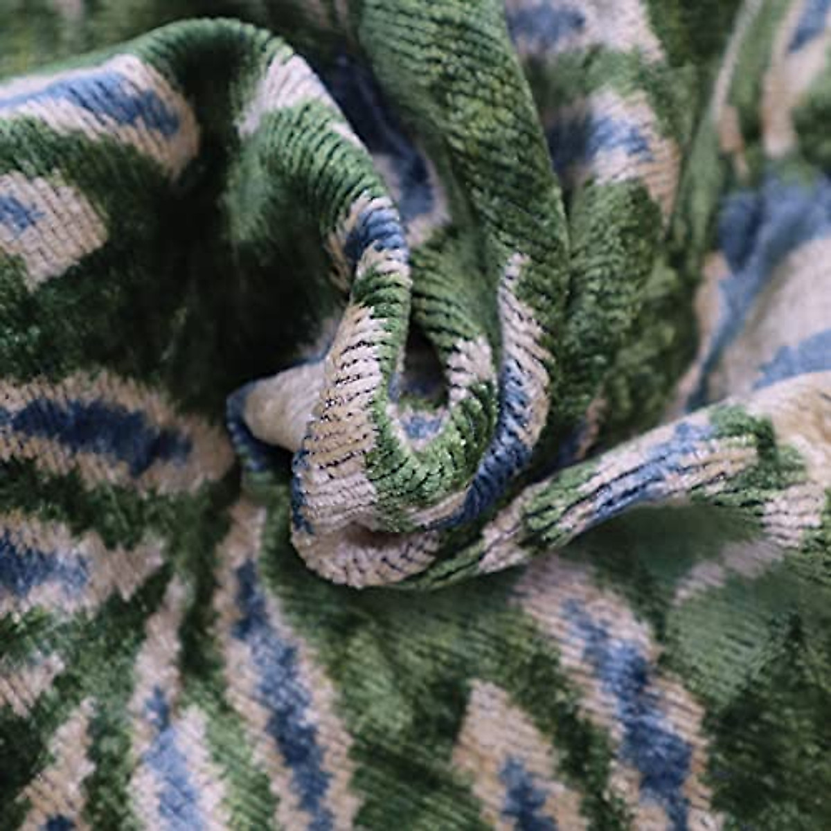 CANVELLO-Exquisite  Down Pillow/Throw Cushion: Feather Pillows Elegance & Art | Iconic Throw Pillows with Ikat Design  | Soft Velvet Silk   (20" x 20”)