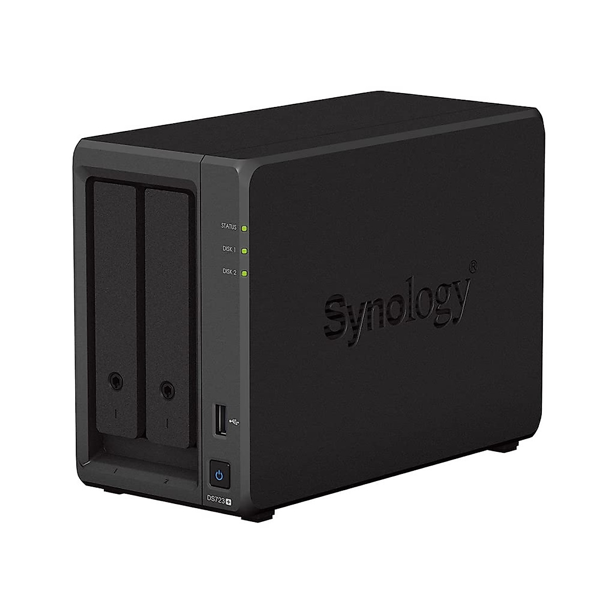 Synology DS723+ 2-Bay Diskstation NAS (AMD Ryzen™ 4 Threads R1600 Dual-Core 2GB Ram 2xRJ-45 1GbE LAN-Port) 12TB Bundle with 2X 6TB Seagate IronWolf