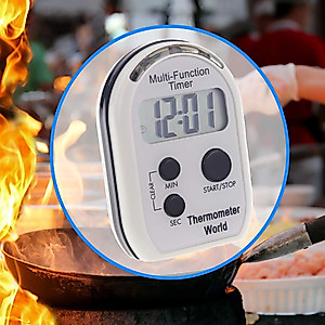 Visual Timer Multi Function with Vibrating Audible and Flashing Alarm - Countdown Timer Ideal for The Visually and Hearing Impaired