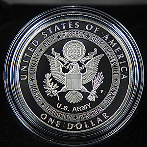 2011 P United States Army Commemorative Coin United States Army Commemorative Proof Silver Dollar Coin. $1 Proof US Mint DCAM
