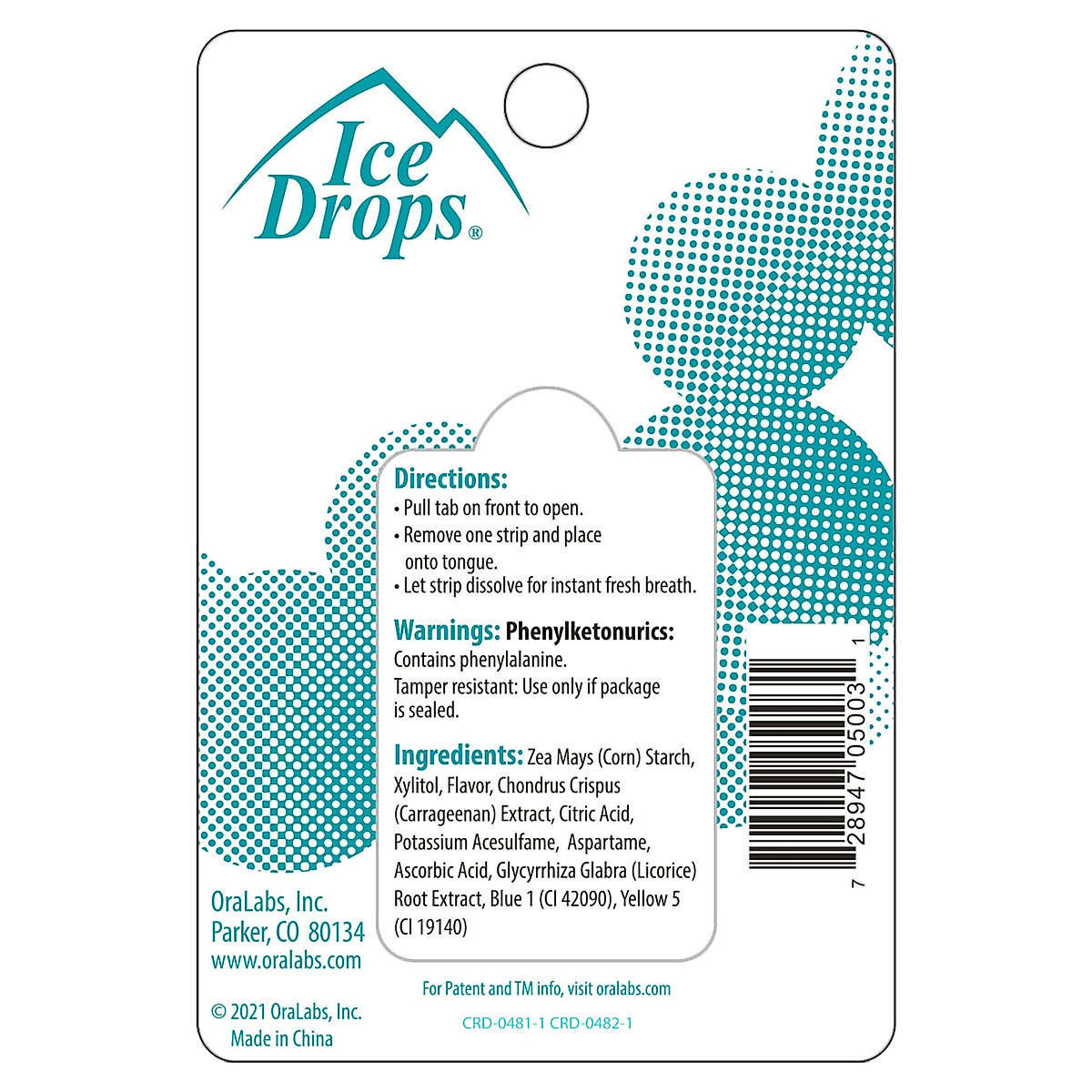 Ice Drops® | 24 Individual Packs of Sugar-Free Breath Strips for Instant Fresh Breath | Each Pack has 24 Fresh Mint Flavored Strips (576 Total Strips)
