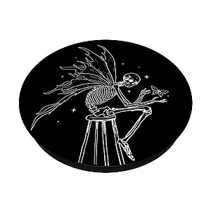 Fairycore Aesthetic Skeleton Fairy Core Grunge Goth Faecore PopSockets Standard PopGrip