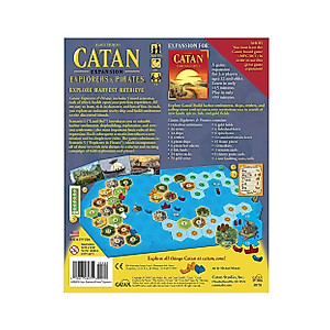 CATAN Explorers & Pirates Board Game Expansion - Set Sail on Epic Adventures! Strategy Game, Family Game for Kids and Adults, Ages 12+, 3-4 Players, 90 Minute Playtime, Made by CATAN Studio