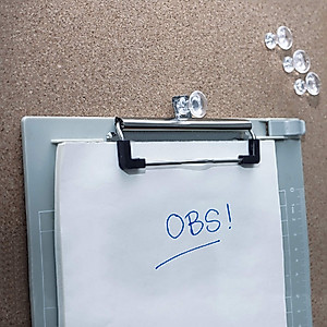 60 PCS Large Push Pins for Cork Board- Clear Thumb Tacks for Bulletin Board Jumbo Push Pins for Wall Long Thumbtacks (Clear)