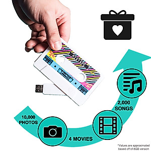 The Original MASHTAPE--Retro Mixtape Design, Cassette Tape USB Flash Drive 8GB